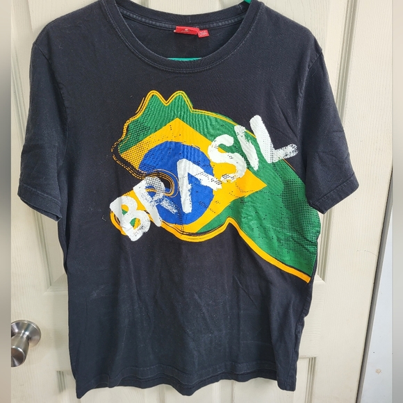 Puma | Shirts | Puma Logo Brazil Country Tshirt Mens M Gently Used ...
